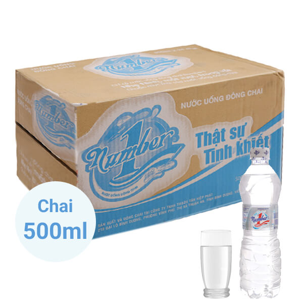 Nước uống tinh khiết NUMBER ONE 500ML